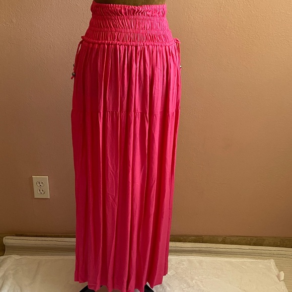 Elan | Skirts | Elan Vibrant Pink Maxi Skirt | Poshmark